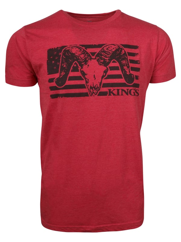 KINGS CAMO USA RamTee Heather Red | KYGUNCO