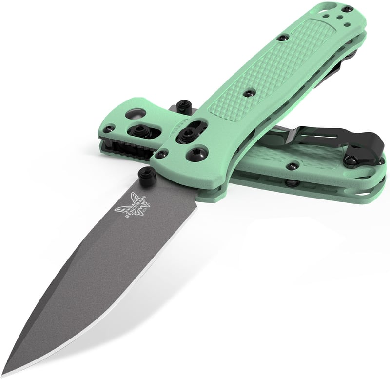 BENCHMADE Mini Bugout AXIS Folding Knife 2.82ʺ Plain Blade - Sea Foam ...